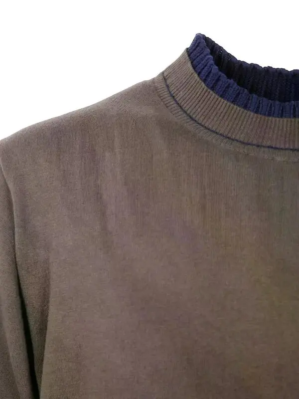 Sacai Contrast-trimmed Sweater