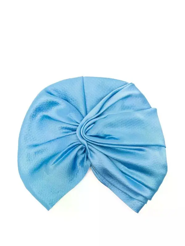 JENNIFER BEHR Twisted Satin Hat - Blue