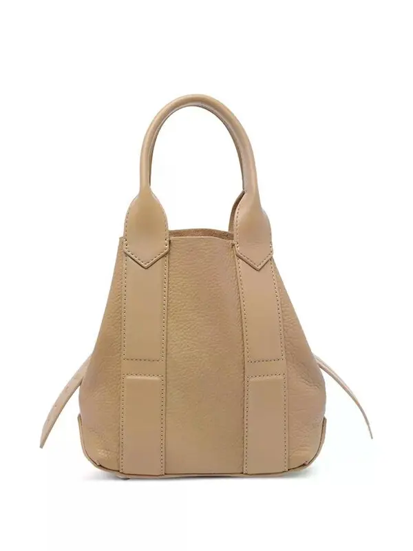 Hogan Small Script Leather Shopping Tote