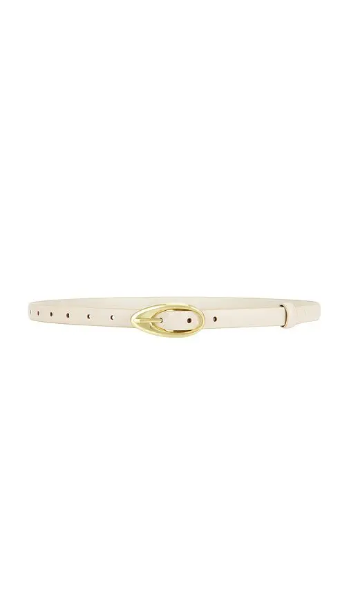 SANCIA The Tanzin Leather Belt - Ecru