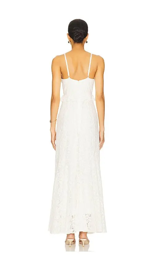 chinese dress ladies Electra Slinky Lace Maxi Dress - Ivory main image 0
