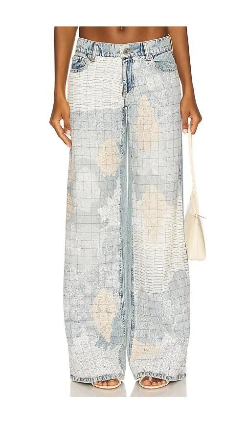 Alice + Olivia Trish Baggy Jean - Rockstar Blue