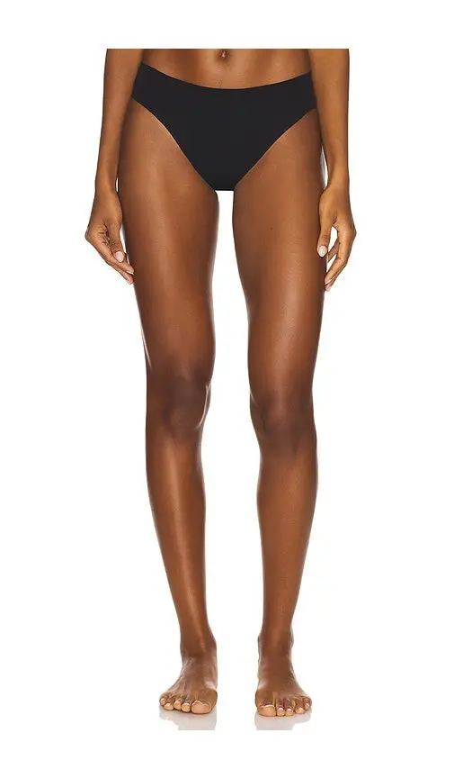 Cosabella Free Cut High Waist Bikini Bottom - Black