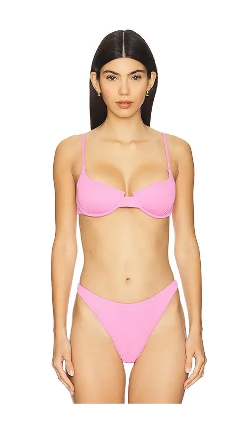L*Space Belle Bikini Top - Hottest Pink