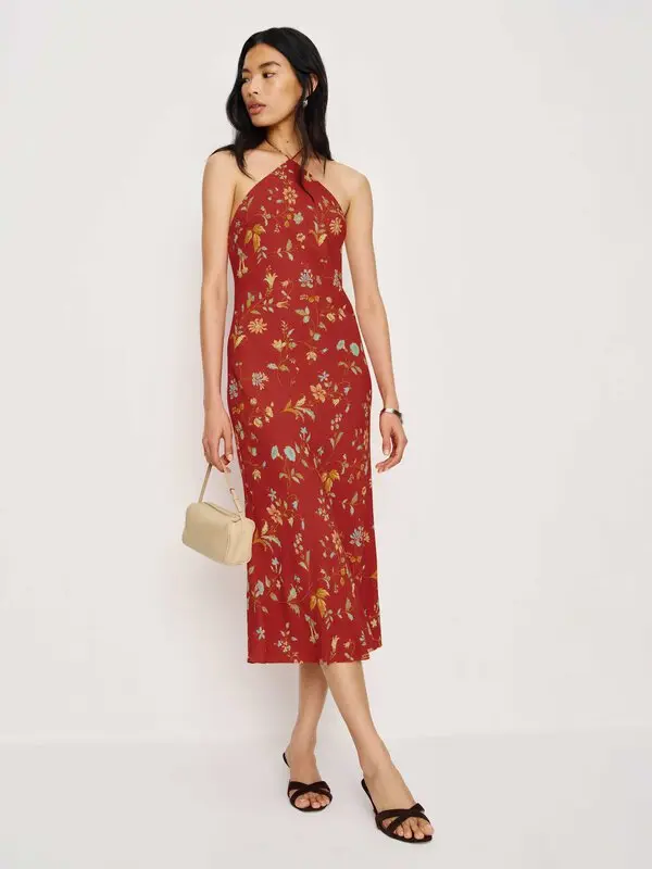 REFORMATION Floria Dress - Red
