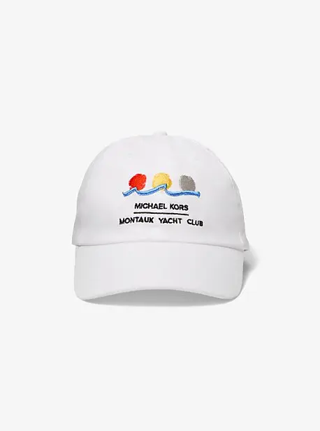 Michael Kors X Montauk Yacht Club Cotton Baseball Cap - White