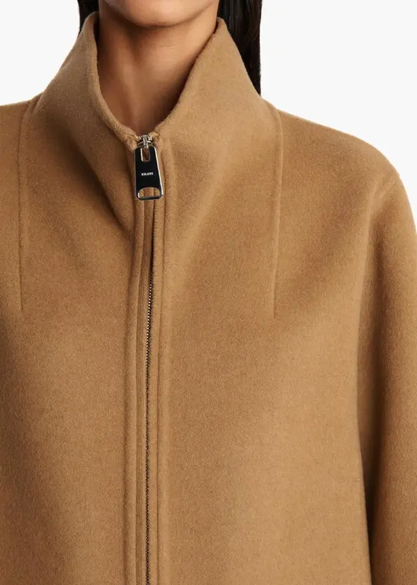 Khaite Garret Wool Jacket - Camel