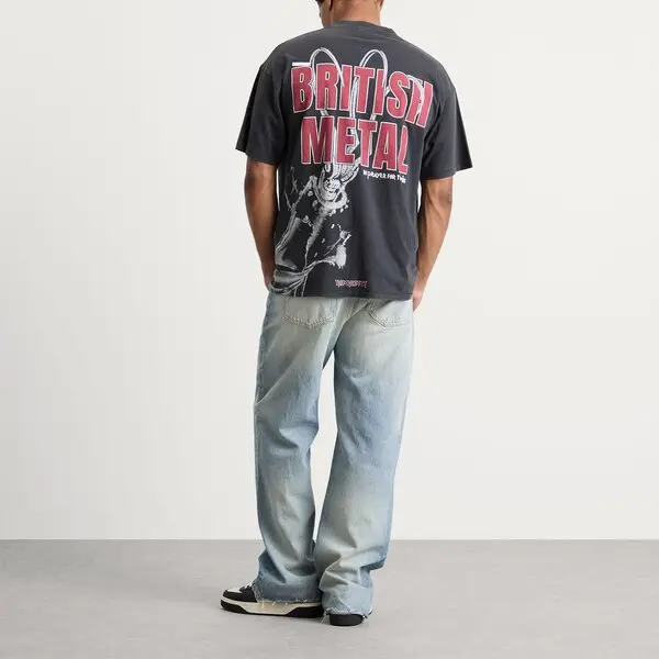 REPRESENT Iron Maiden British Metal T-shirt - Stained Black