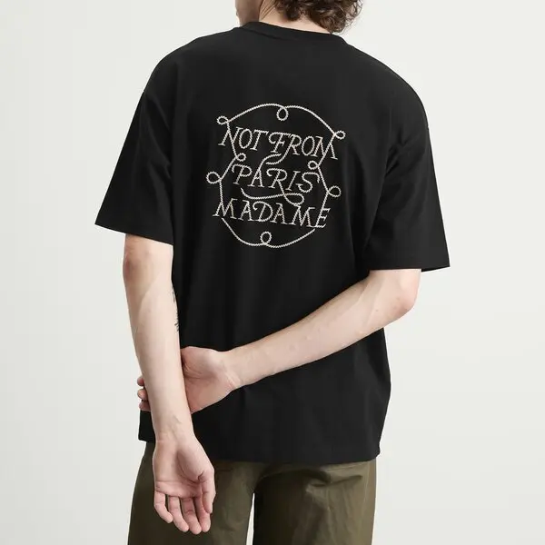 Drole De Monsieur Braided Slogan T-shirt