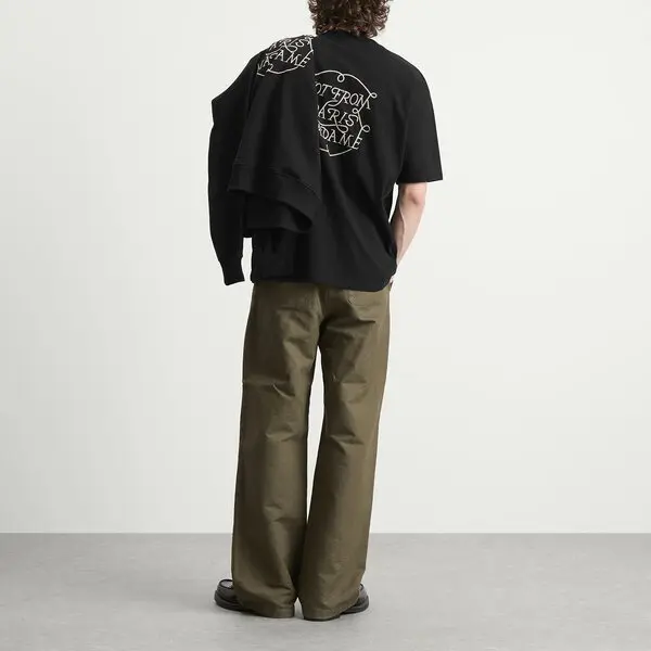 Drole De Monsieur Braided Slogan T-shirt