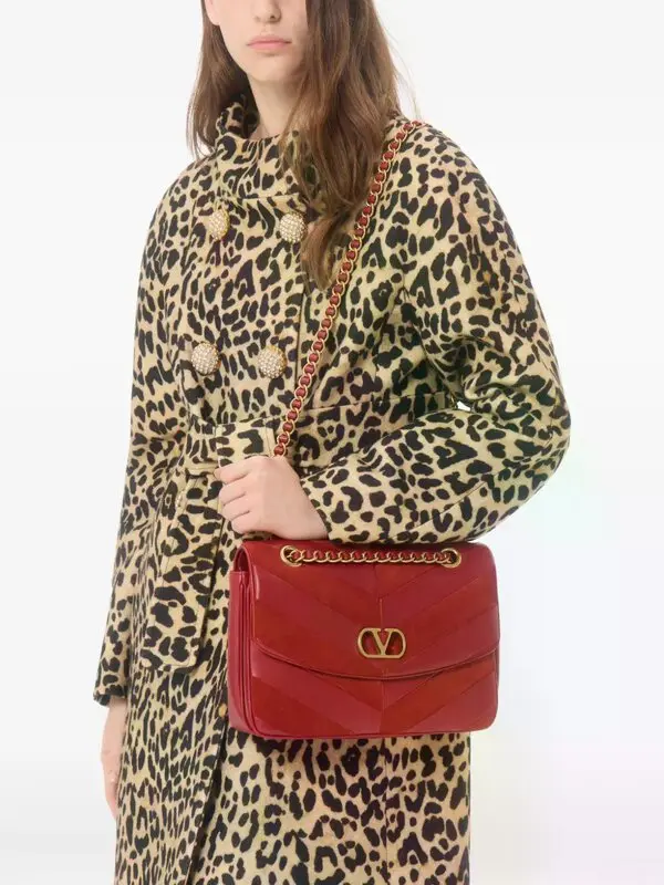 Valentino Garavani Animalier Print Cloth Coat - Neutrals