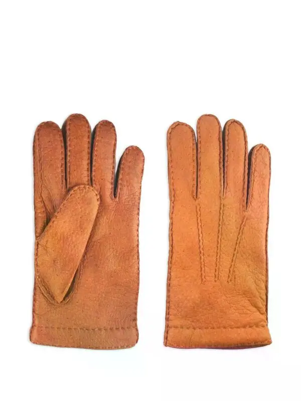 RESTELLI Leather Gloves - Brown