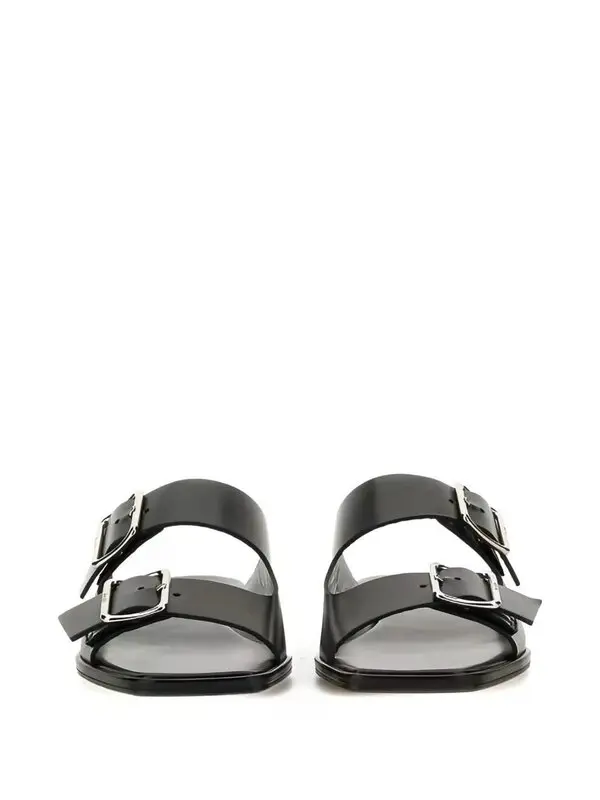 AeydĒ Tonya Double-buckle Leather Sandals
