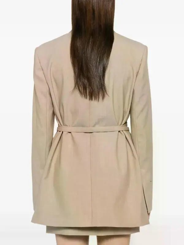 Sportmax Belted Blazer - Neutrals
