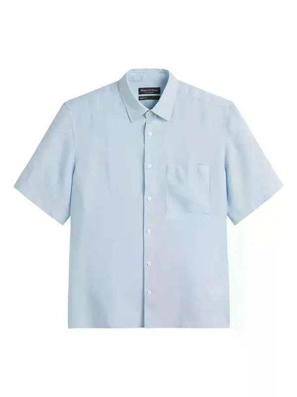 Marc O'polo Short-sleeve Button-up Shirt - Blue