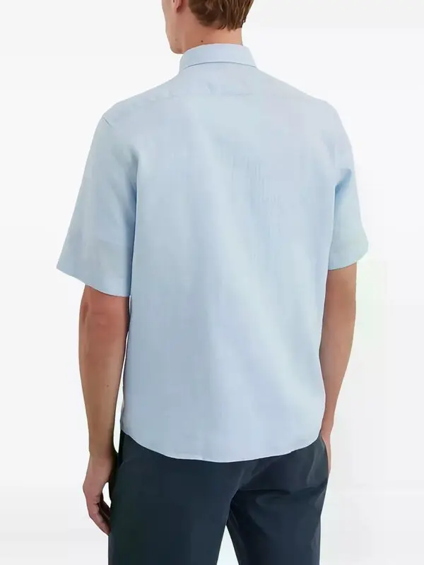 Marc O'polo Short-sleeve Button-up Shirt - Blue