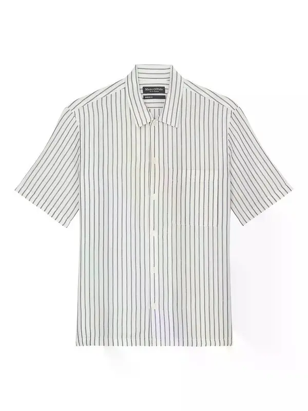 Marc O'polo Striped Short-sleeve Shirt - White