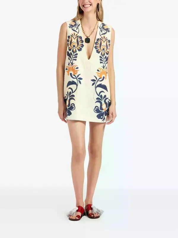 La DoubleJ Sleeveless Tunic Dress - Neutrals