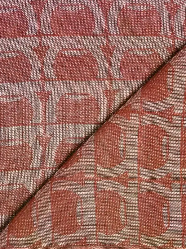 FERRAGAMO Gancini-pattern Cotton Scarf - Red