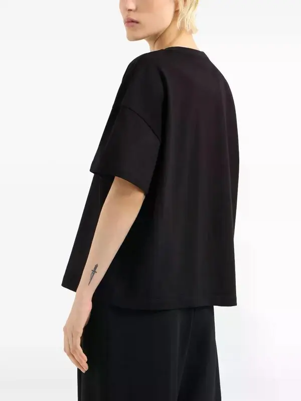 Armani Exchange Logo-embroidered T-shirt