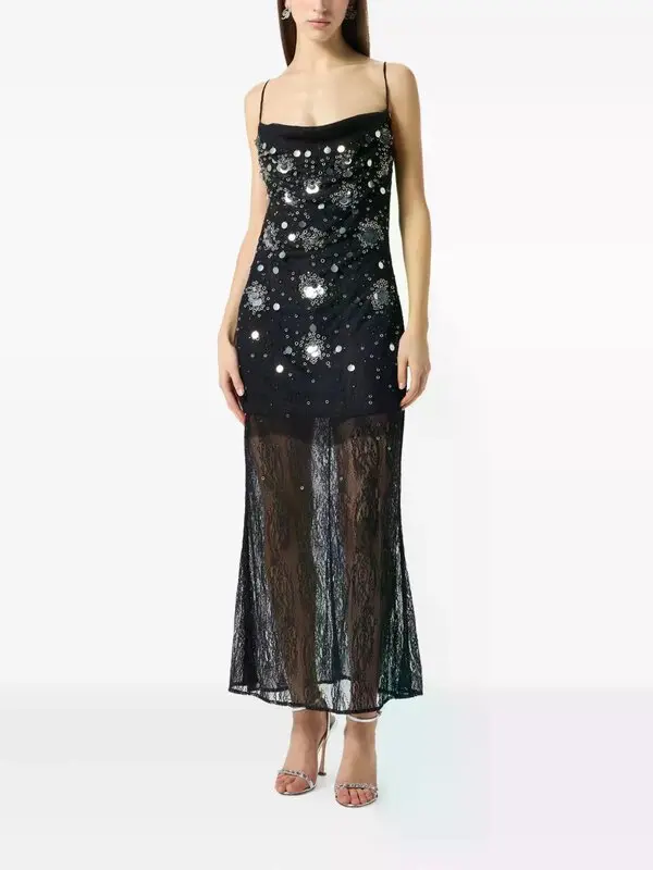 Blumarine Sequin-embellished Lace Gown
