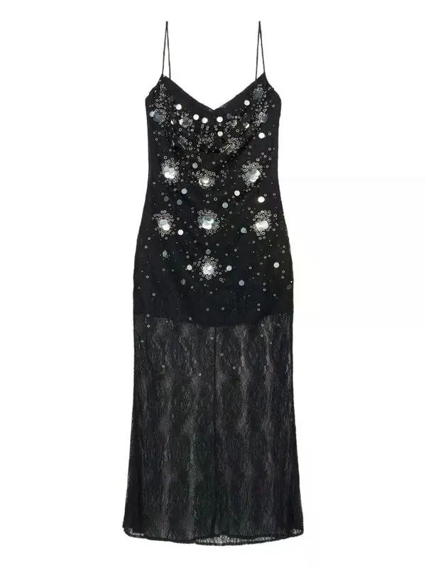 Blumarine Sequin-embellished Lace Gown