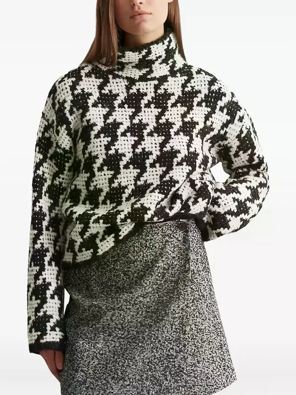 Marc O'polo Houndstooth Turtleneck Sweater