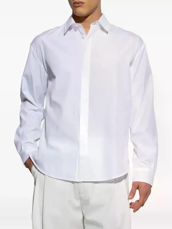 Jacquemus Logo-embroidered Long-sleeve Shirt