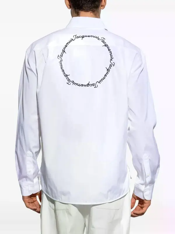 Jacquemus Logo-embroidered Long-sleeve Shirt