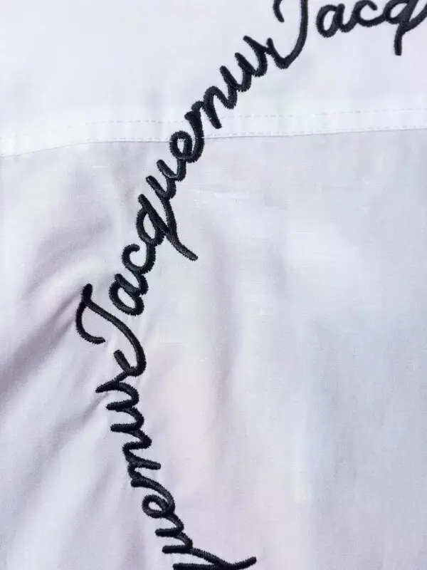 Jacquemus Logo-embroidered Long-sleeve Shirt