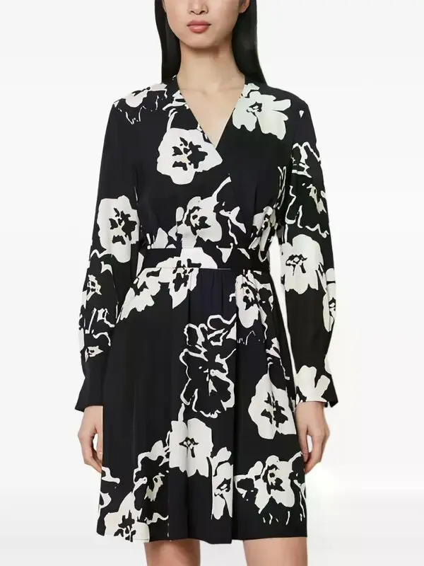 Marc O'polo Floral-print Wrap Mini Dress