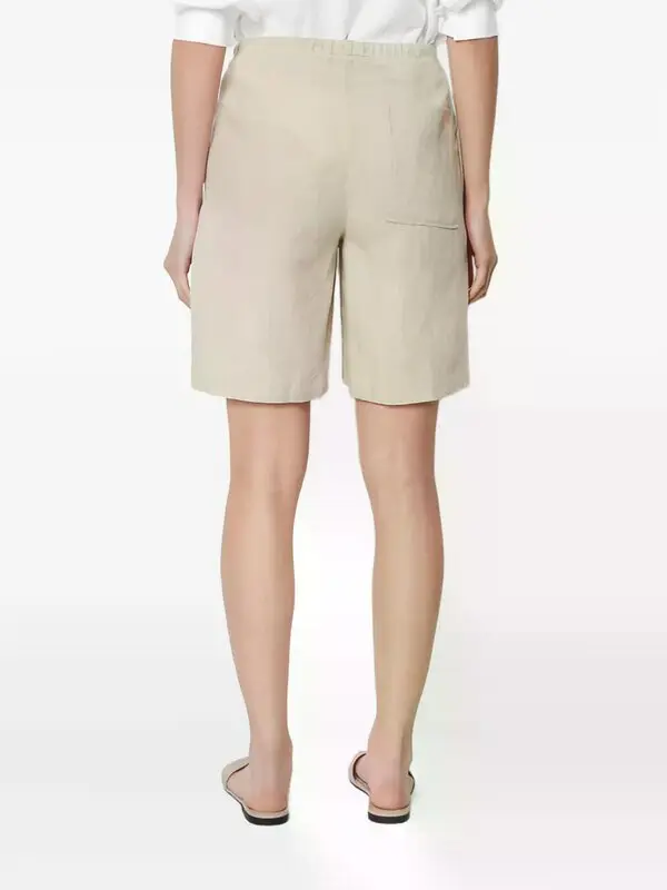 Marc O'polo Drawstring-waist Linen Shorts - Neutrals