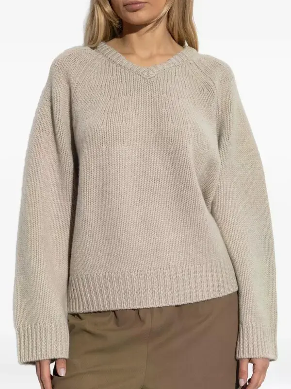 LISA YANG Oia Cashmere Sweater - Neutrals