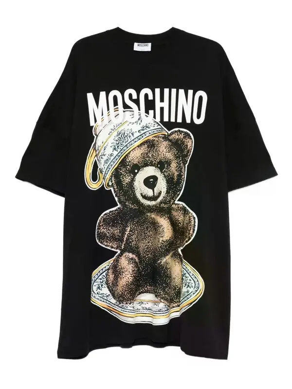 Moschino Teddy Bear-print T-shirt Mini Dress - Black