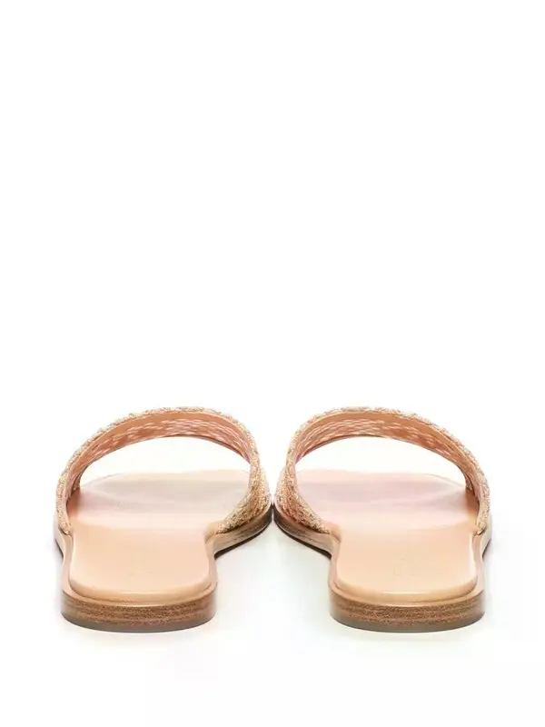 Chloé Soleil Embroidered Woven Sandals