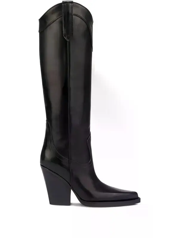 Paris Texas El Dorado Calf Leather Pointed-toe Boots