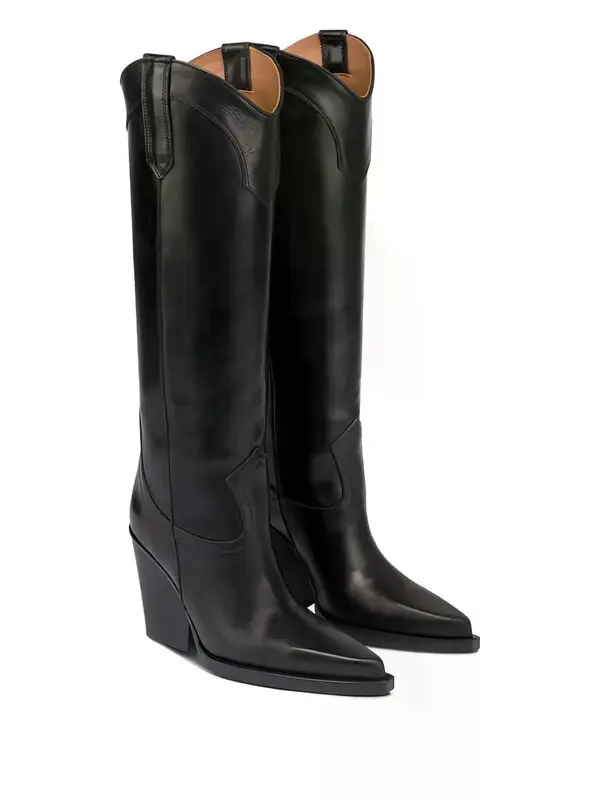 Paris Texas El Dorado Calf Leather Pointed-toe Boots