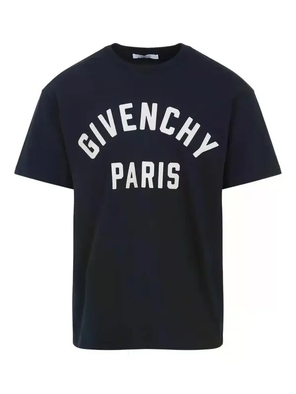 Givenchy Lettering-print T-shirt - Blue