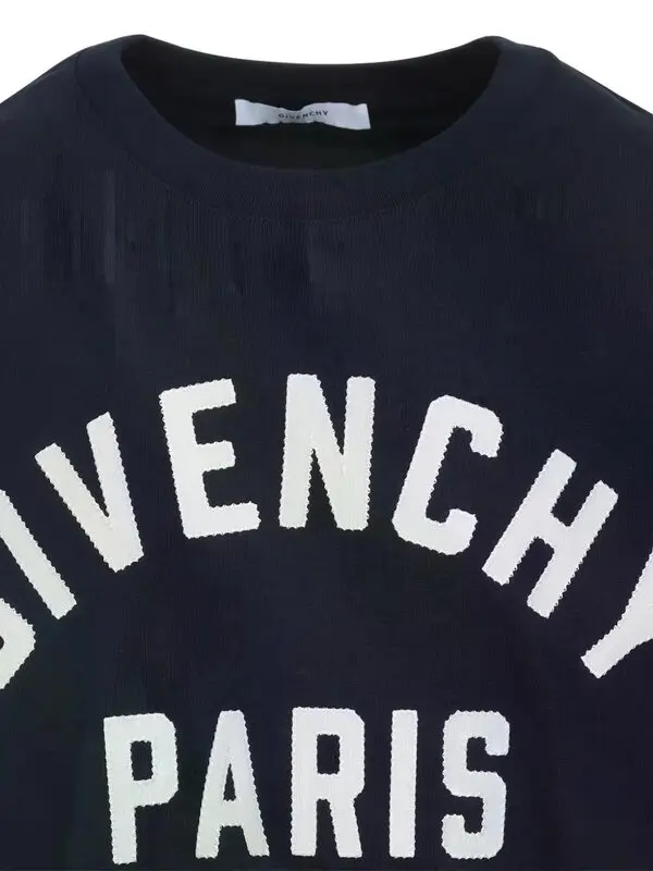 Givenchy Lettering-print T-shirt - Blue