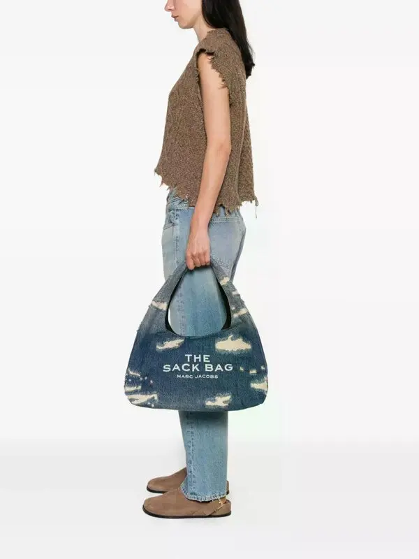 Marc Jacobs Distressed Denim Shoulder Bag