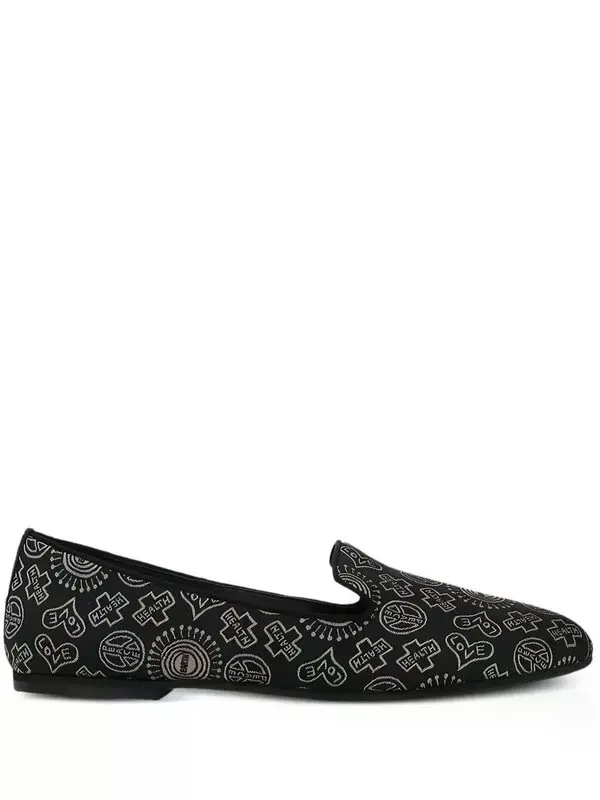 10 CORSO COMO Embroidered Symbols Loafers