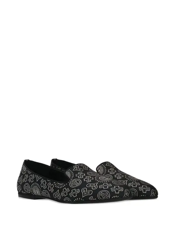 10 CORSO COMO Embroidered Symbols Loafers