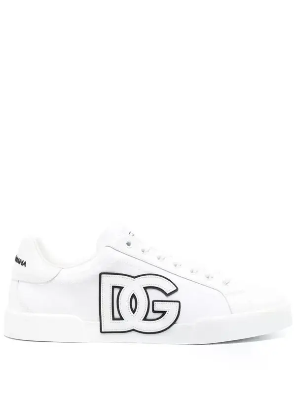 Dolce & Gabbana Logo-patch Sneakers - White