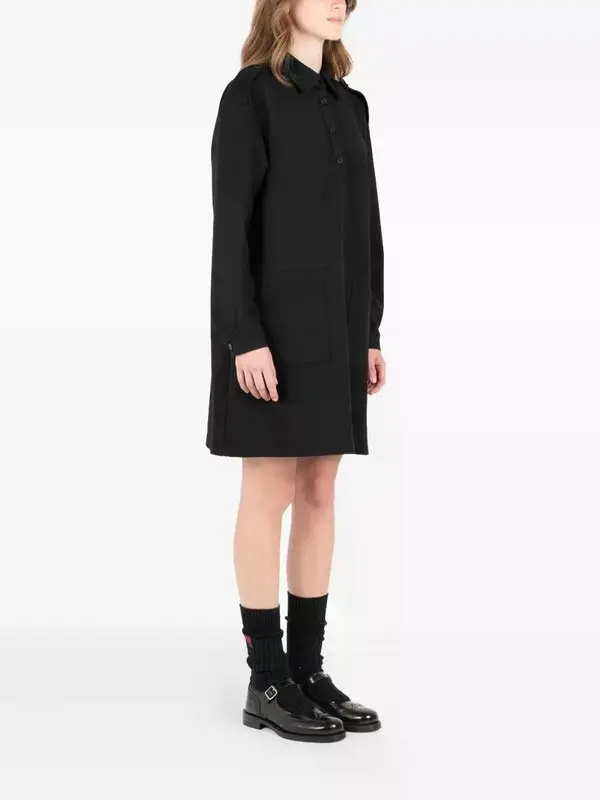 Societe Anonyme Army Buttoned Pocket Mini Dress In Black - 66% Off |  Editorialist