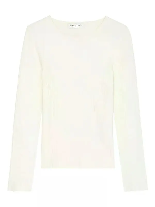 Marc O'polo Ribbed Long-sleeve Top - White
