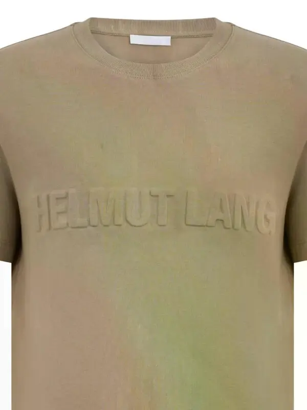 Helmut Lang Logo-embossed T-shirt - Brown