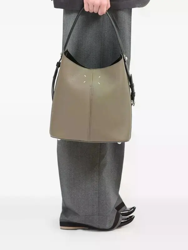 MAISON MARGIELA Dual-strap Leather Shoulder Bag - Green