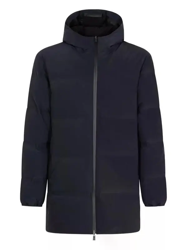 Herno Hooded Quilted Coat - 9201 Blue