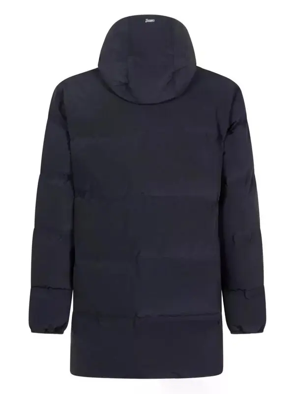 Herno Hooded Quilted Coat - 9201 Blue