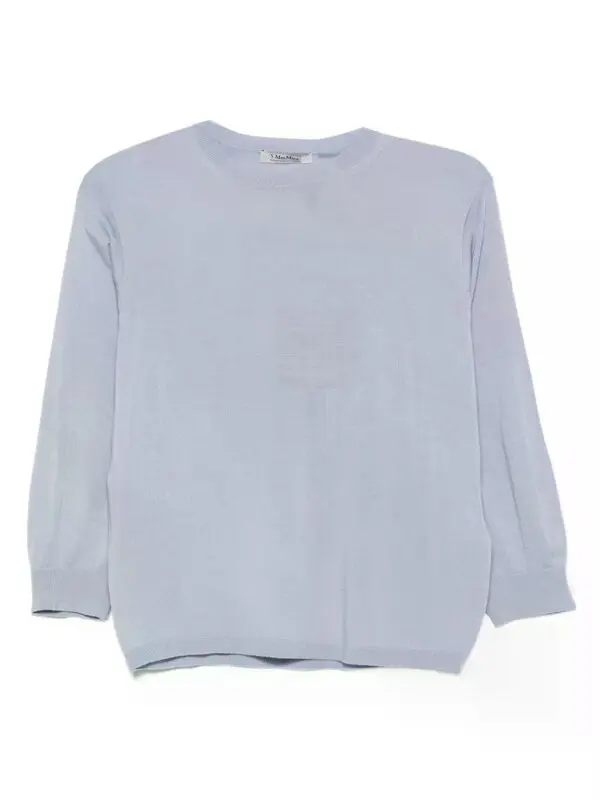 Max Mara Round-neck Wool Top